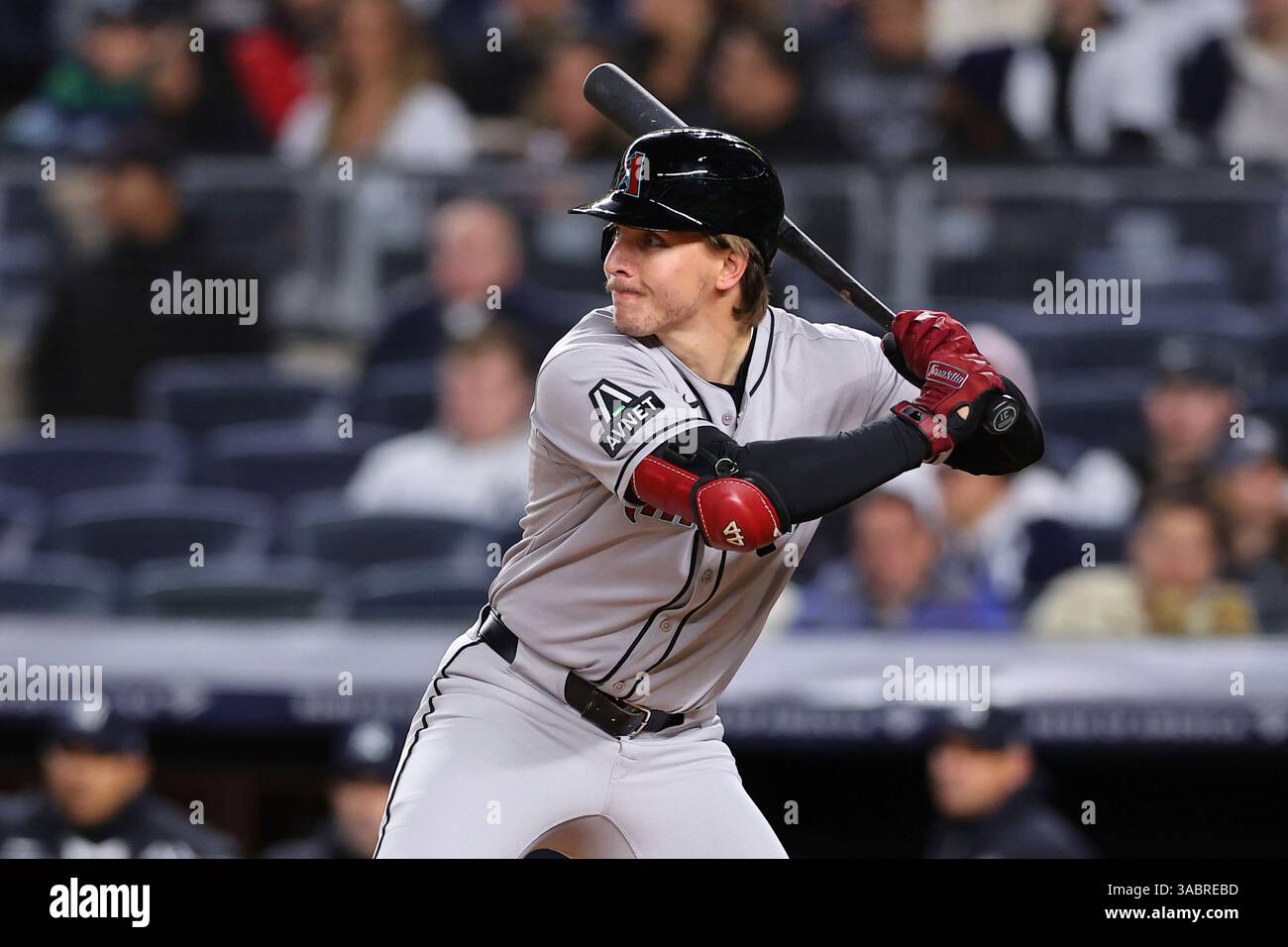 BRONX, NY - APRIL 01: Jake McCarthy #31 of the Arizona Diamondbacks at ...