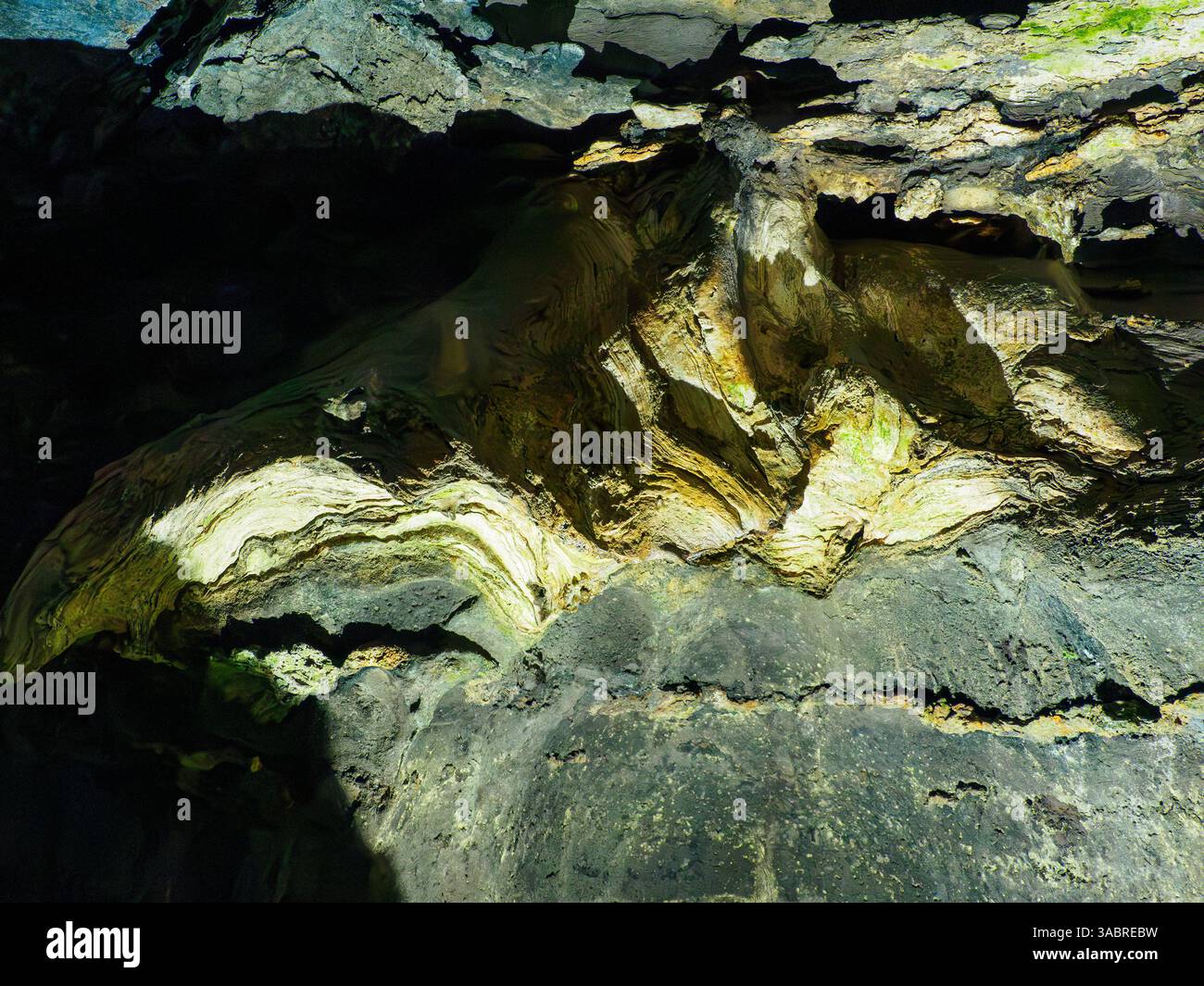 Colorful interior of the Sudwala Caves, Mpumalanga, South Africa Stock ...