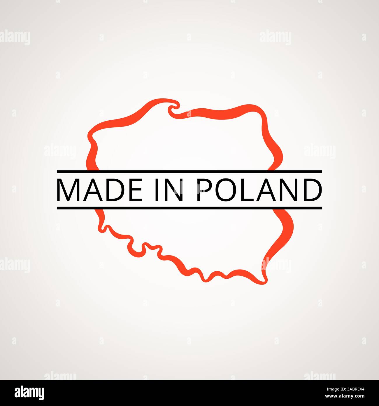 Made in Poland - Symbol with outline map Stock Vector Image & Art - Alamy