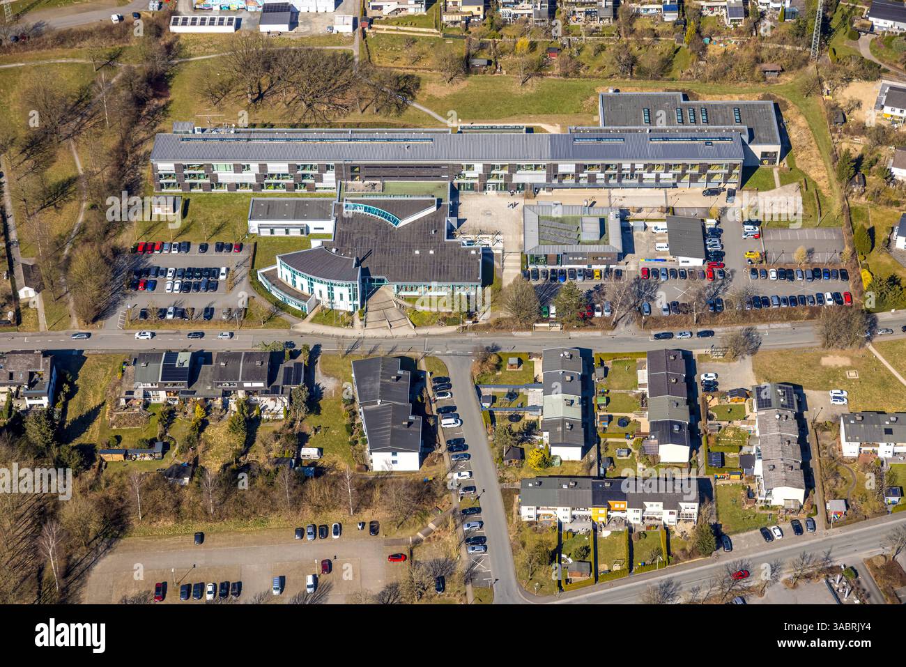 Luftbild, FH Südwestfalen Studierendenwerk Dortmund, Meschede-Stadt ...