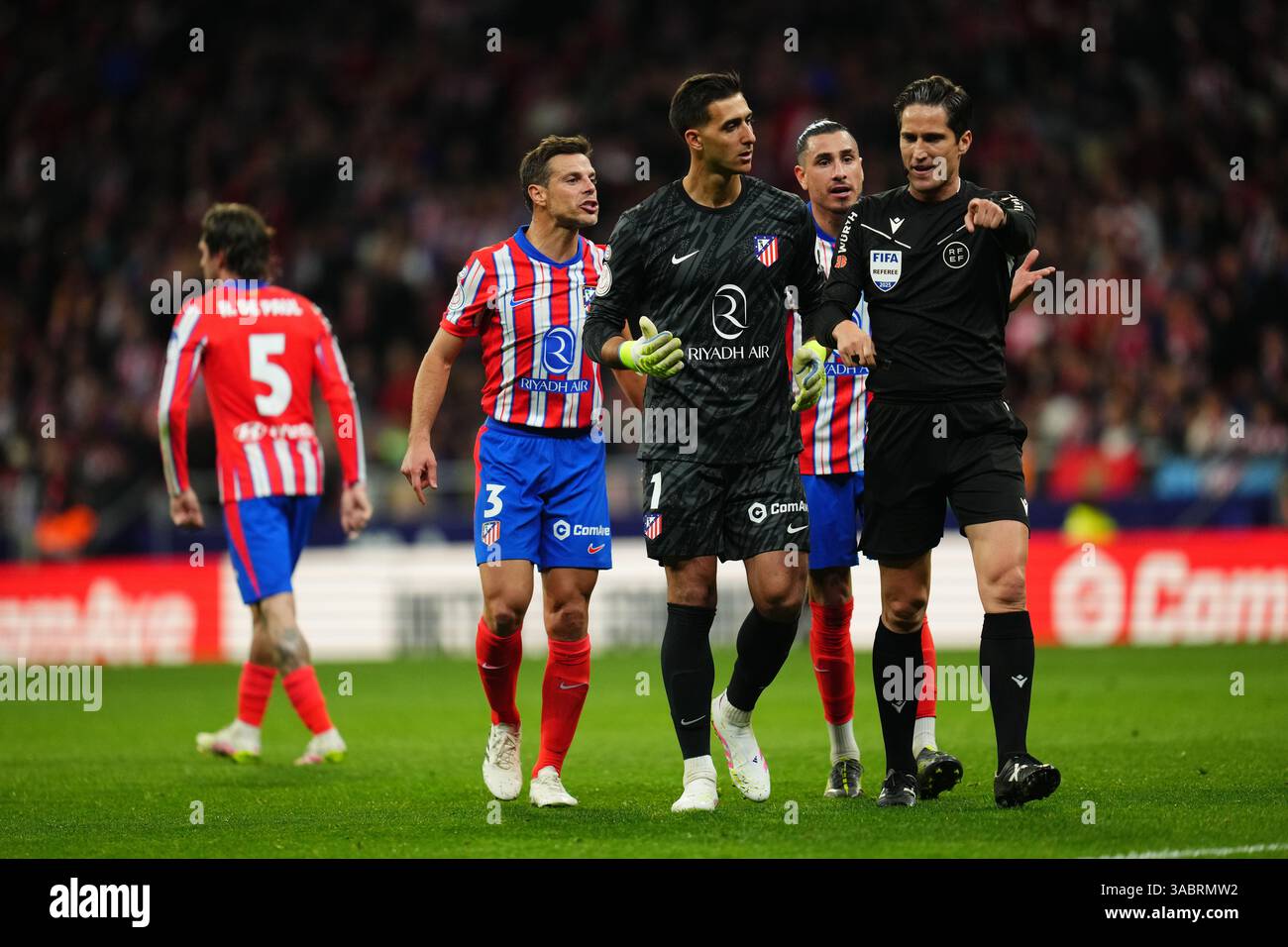 Madrid, Spain. 02nd Apr, 2025. Horatiu Moldovan of Atletico de Madrid ...