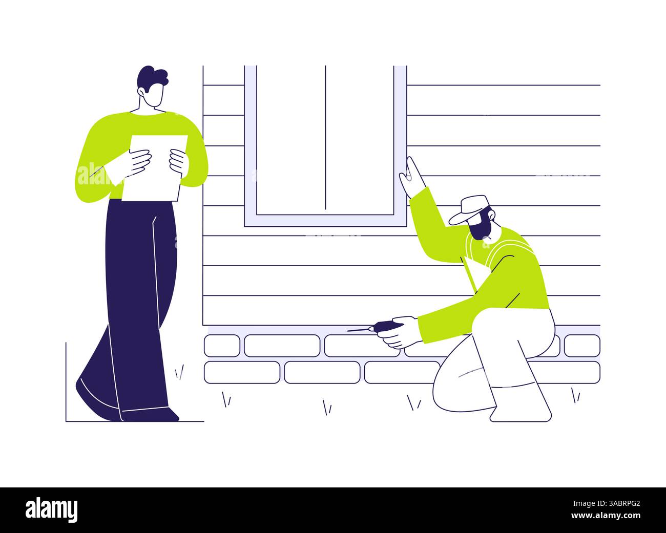 Foundation inspection abstract concept vector illustration Stock Vector ...