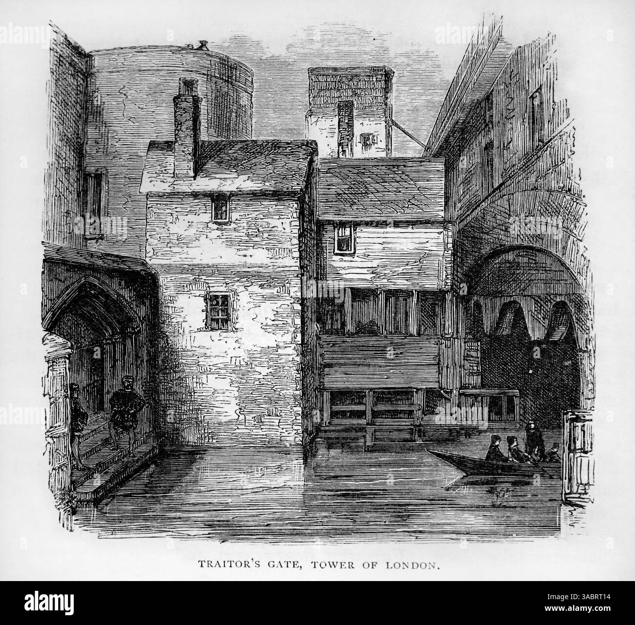 Illustration of Traitors Gate at the Tower of London where Anne Askew ...
