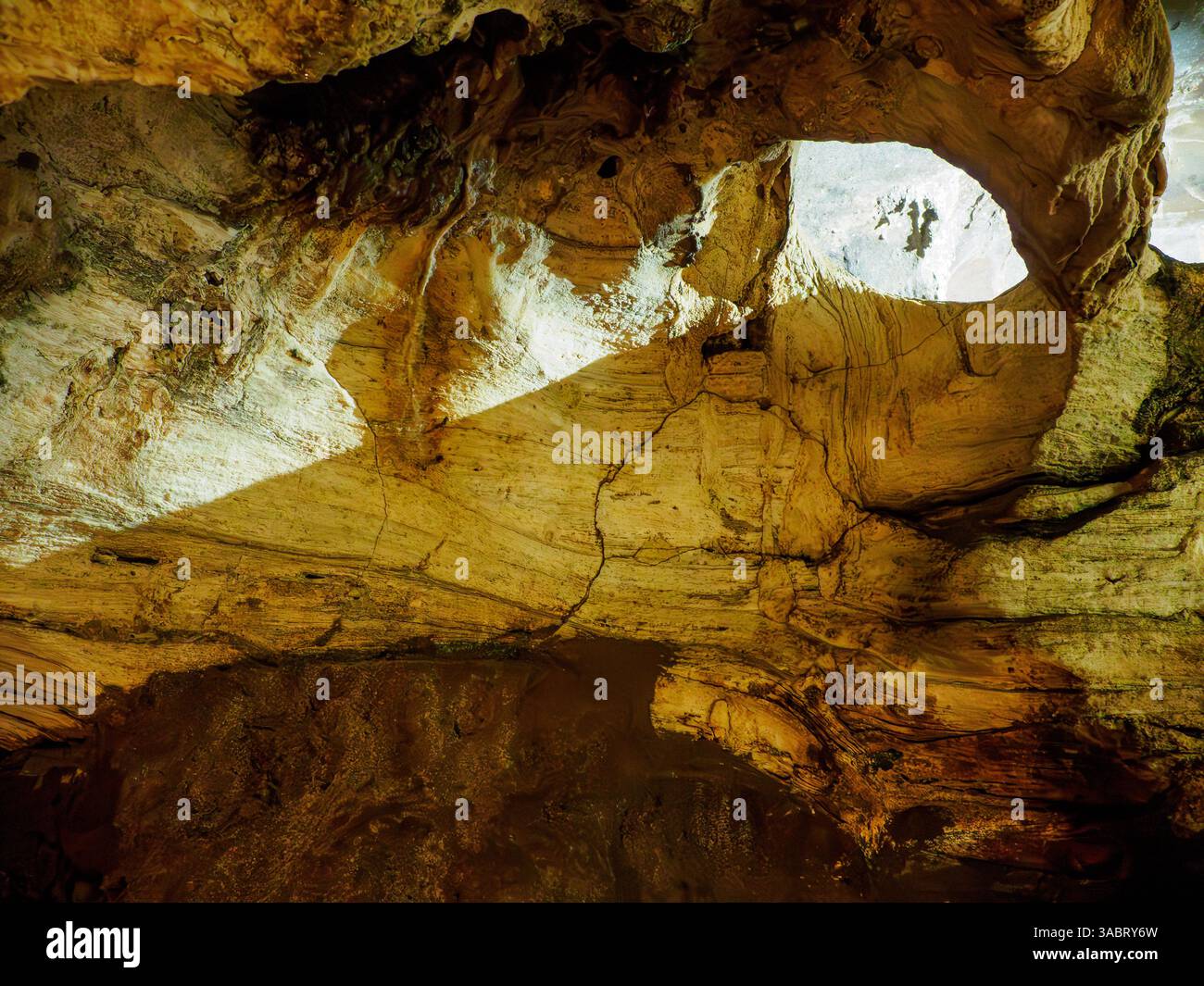 Colorful interior of the Sudwala Caves, Mpumalanga, South Africa Stock ...