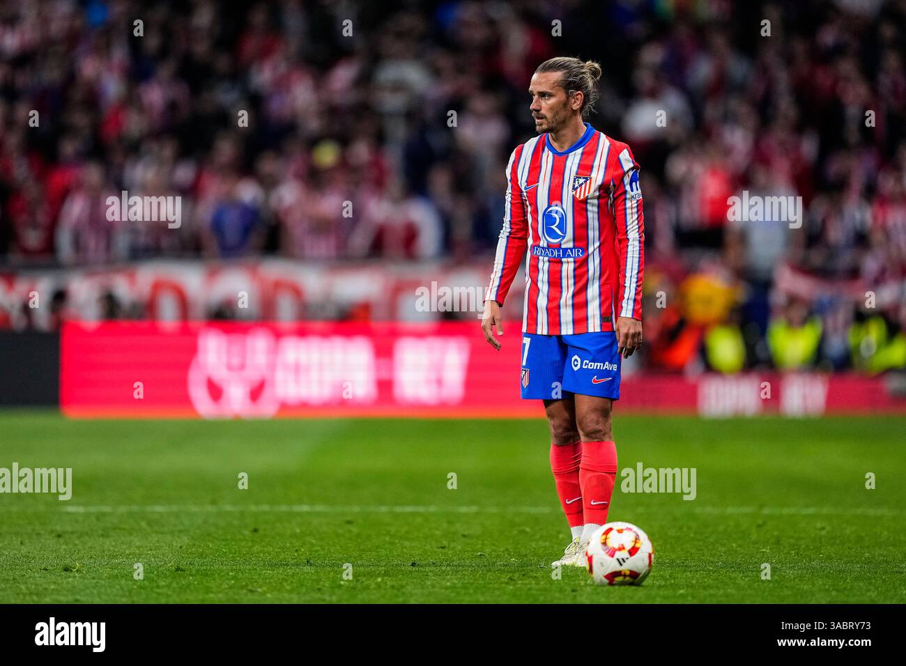 Antoine Griezmann of Atletico de Madrid looks on during the Spanish Cup ...