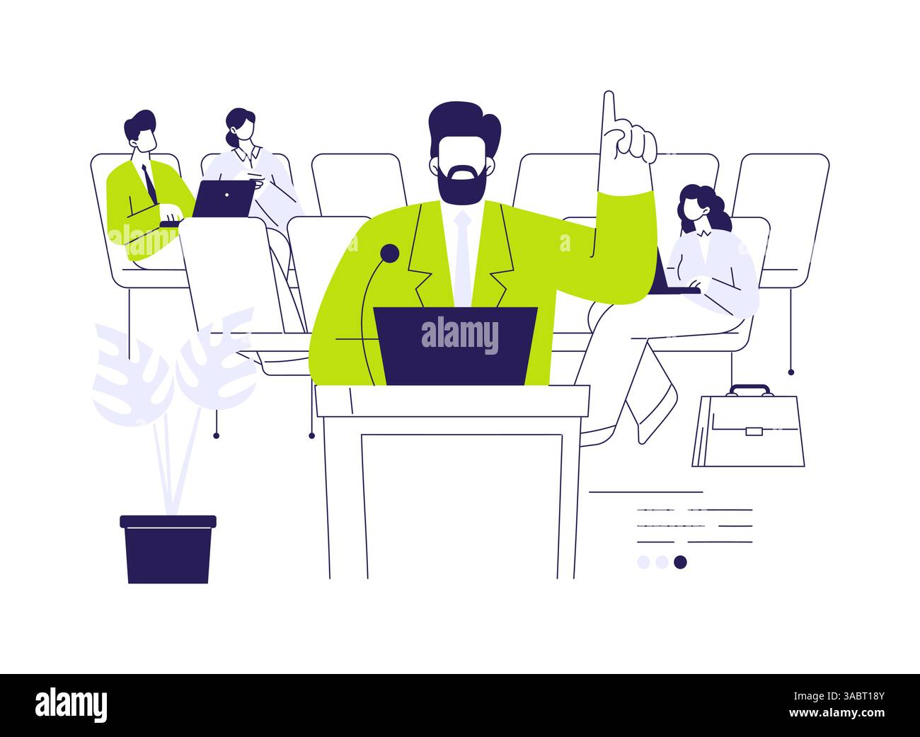 Local government meeting abstract concept vector illustration Stock ...