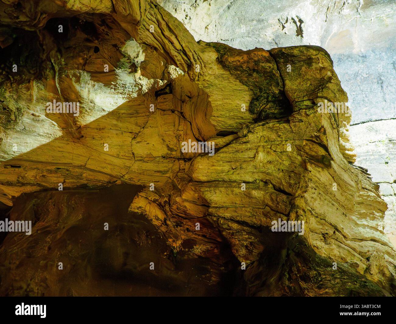 Colorful interior of the Sudwala Caves, Mpumalanga, South Africa Stock ...