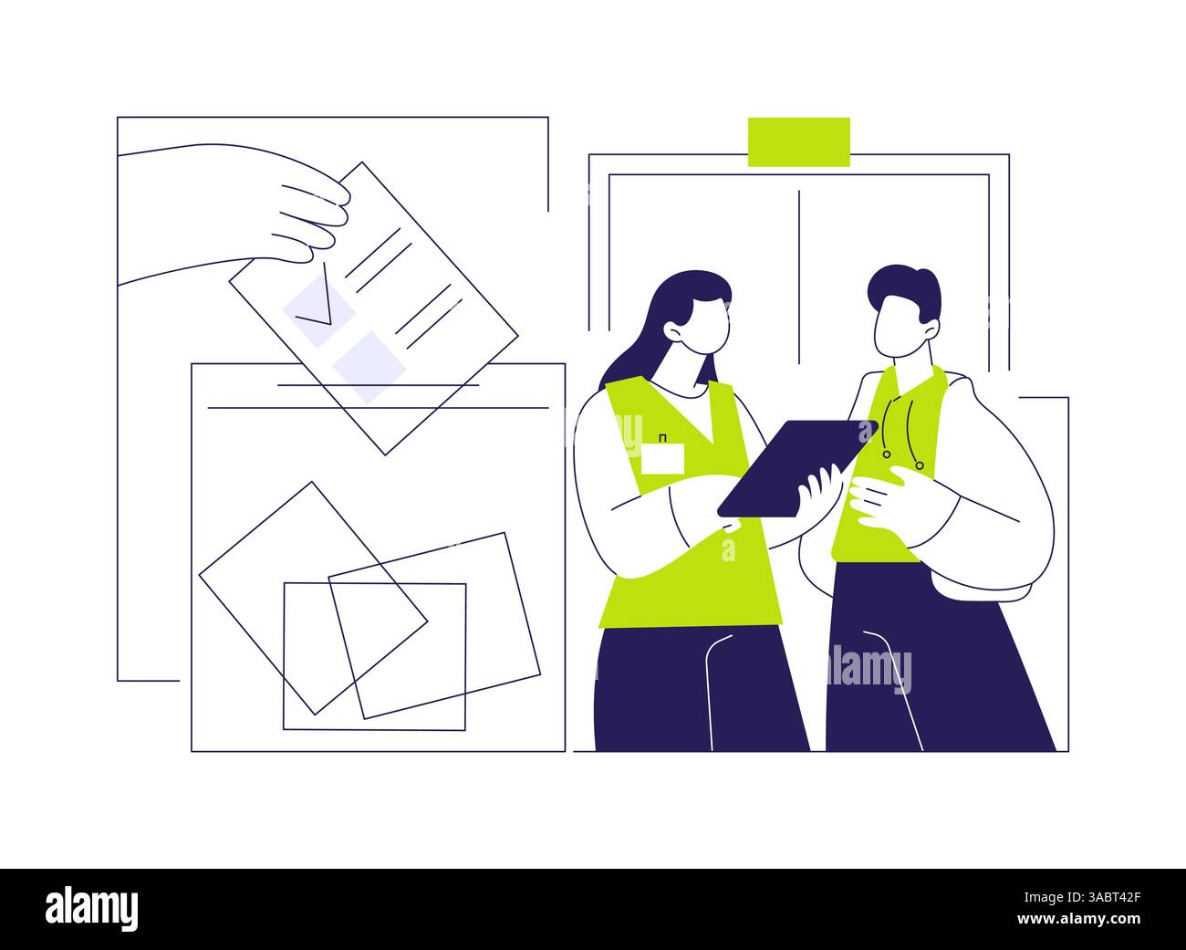 Exit polling abstract concept vector illustration Stock Vector Image ...