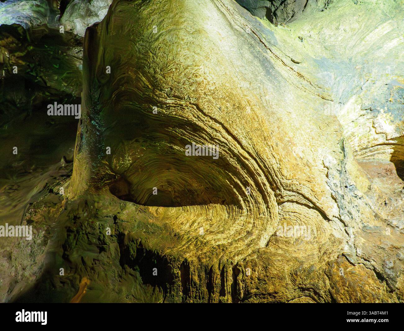 Colorful interior of the Sudwala Caves, Mpumalanga, South Africa Stock ...