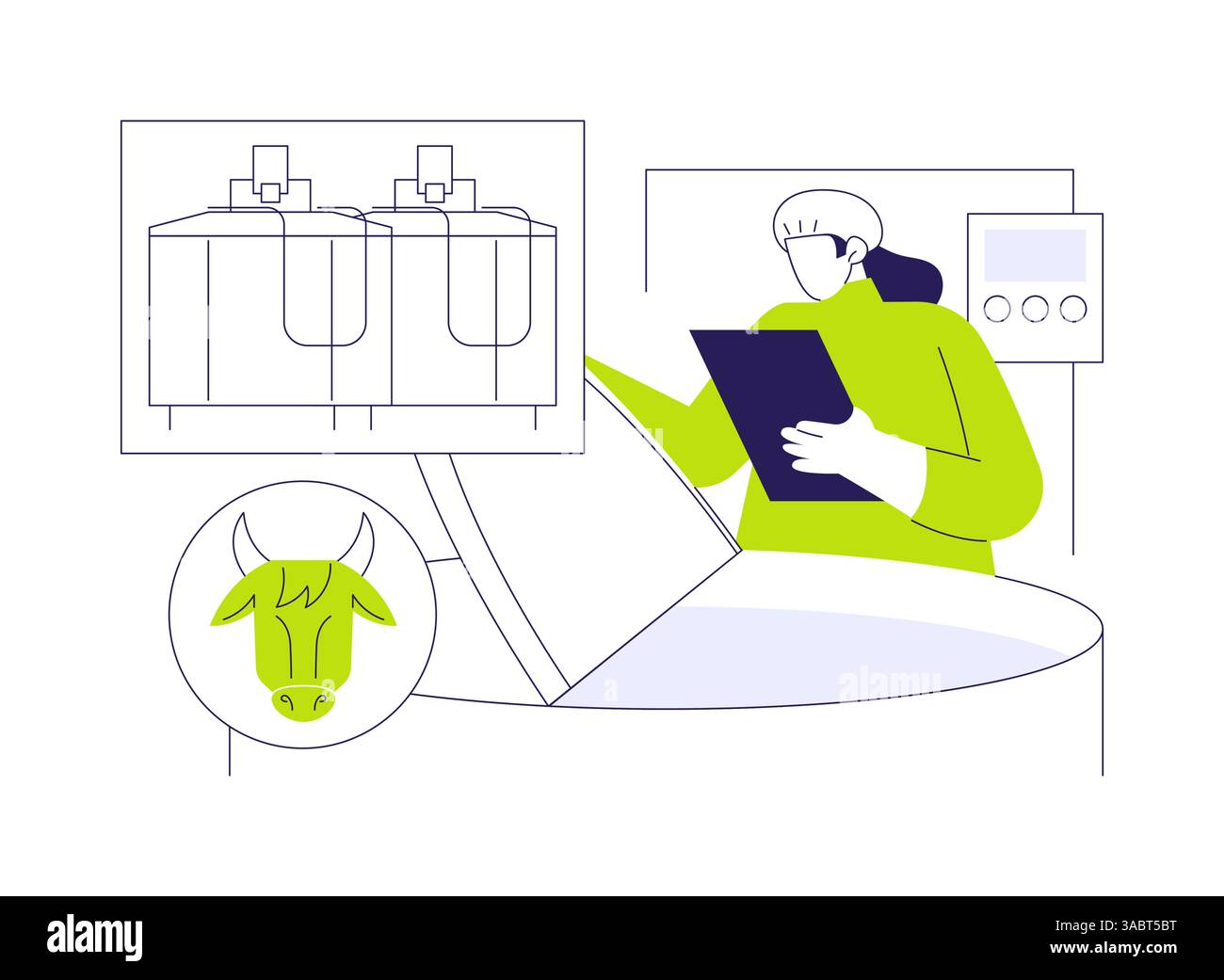 Milk pasteurization abstract concept vector illustration Stock Vector ...