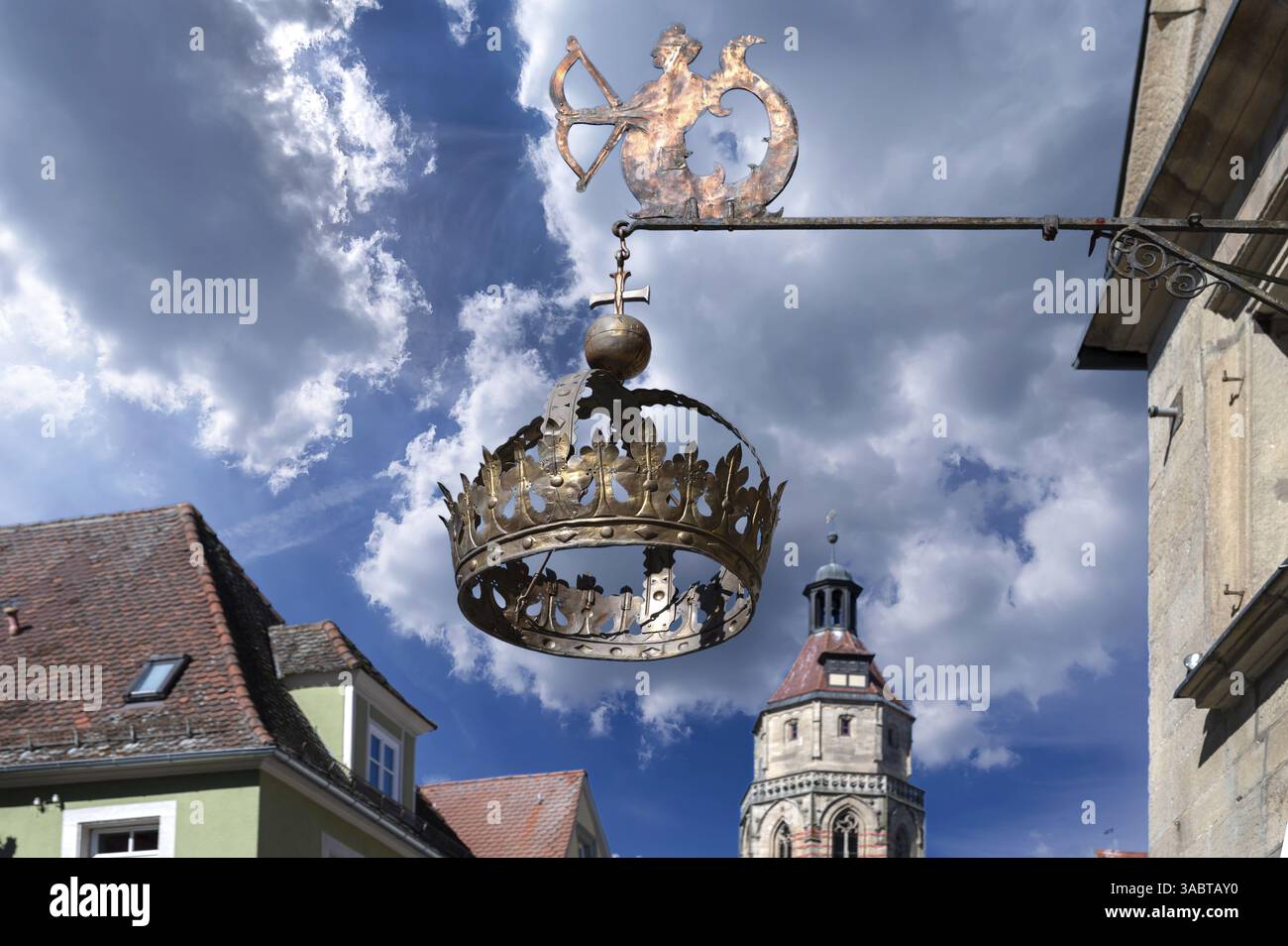 Nose sign of the Hotel Restaurant Krone, 15th century, Rosenstrasse 10 ...