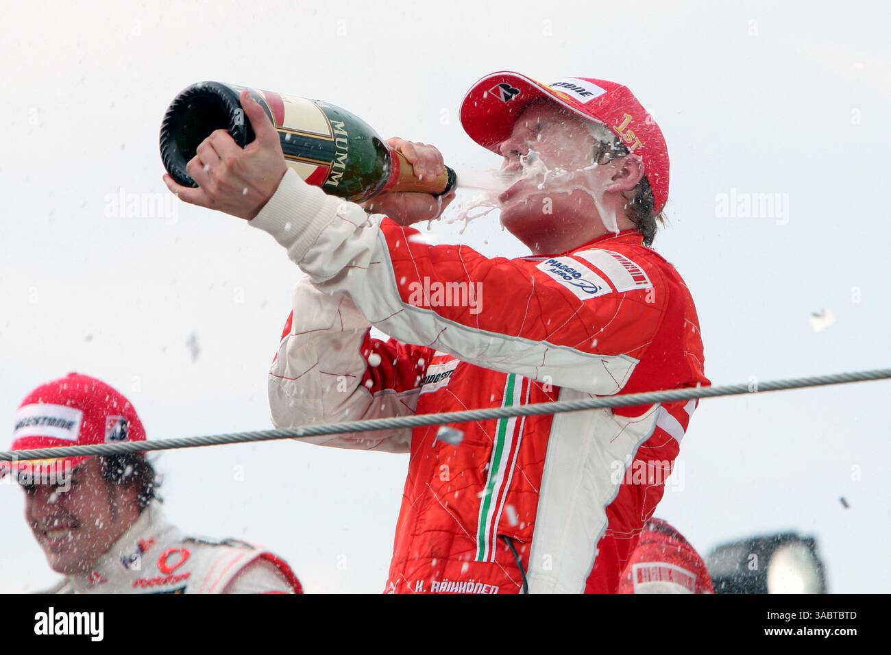 Kimi raikkonen brazil podium 2007 hi-res stock photography and images ...