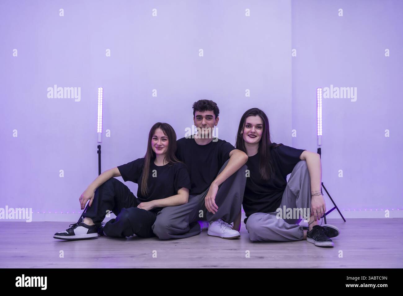 Team three young dancers in hi-res stock photography and images - Alamy