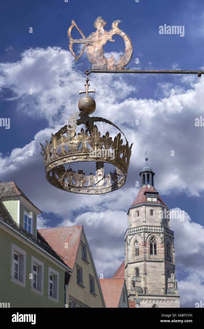 Nose sign of the Hotel Restaurant Krone, 15th century, Rosenstrasse 10 ...