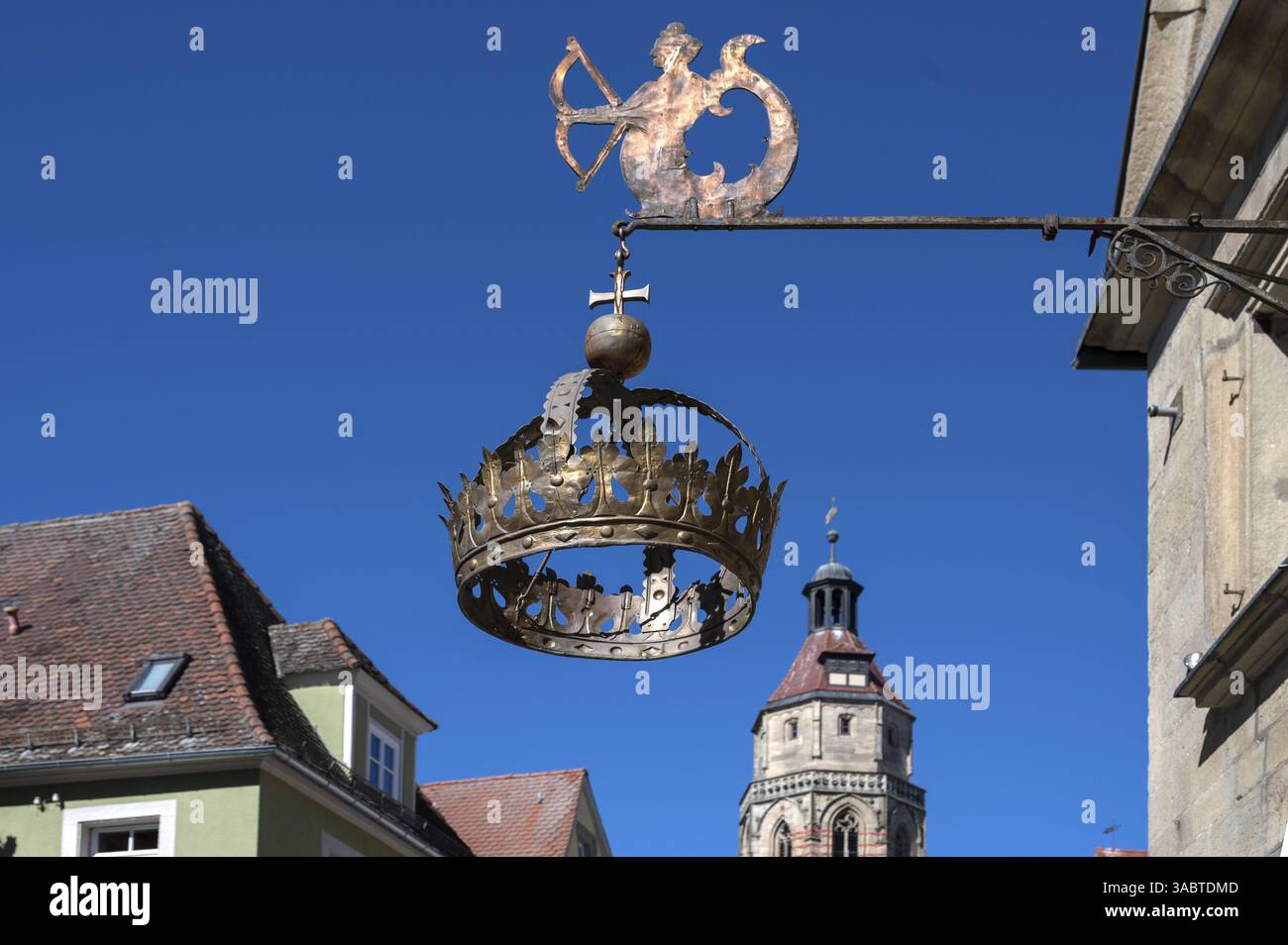 Nose sign of the Hotel Restaurant Krone, 15th century, Rosenstrasse 10 ...
