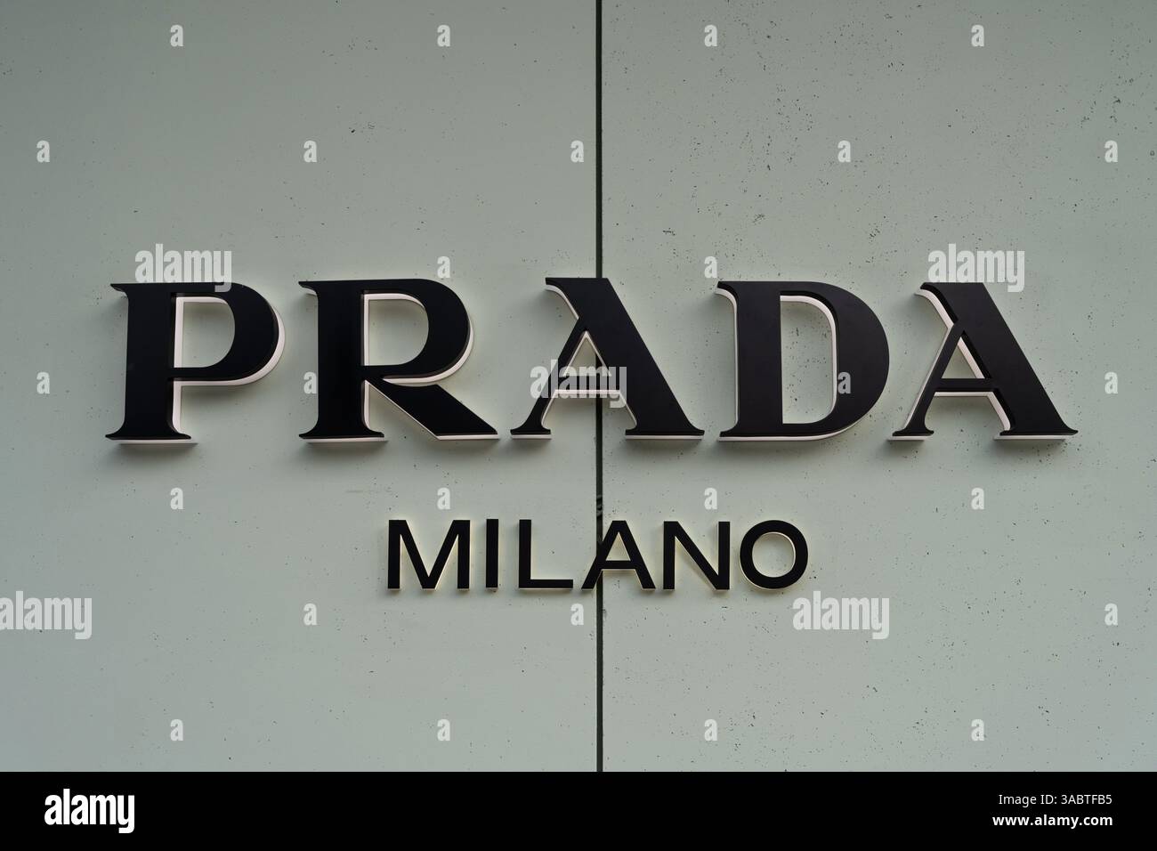 Bangkok, Thailand. 19th Mar, 2025. The Prada store logo displayed ...