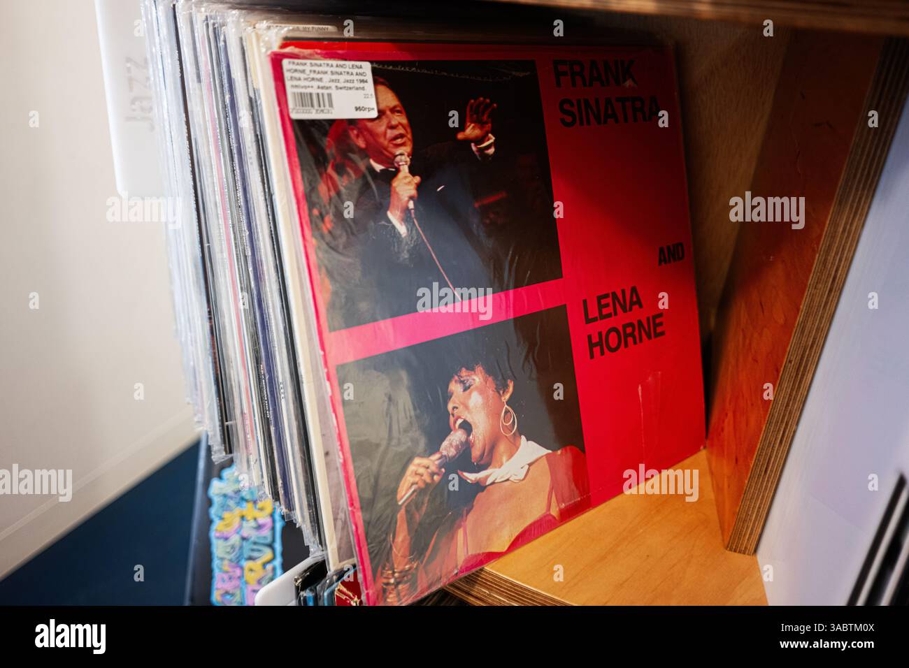 Lviv, Ukraine - April 01, 2025: Closeup of a vintage vinyl record Frank ...