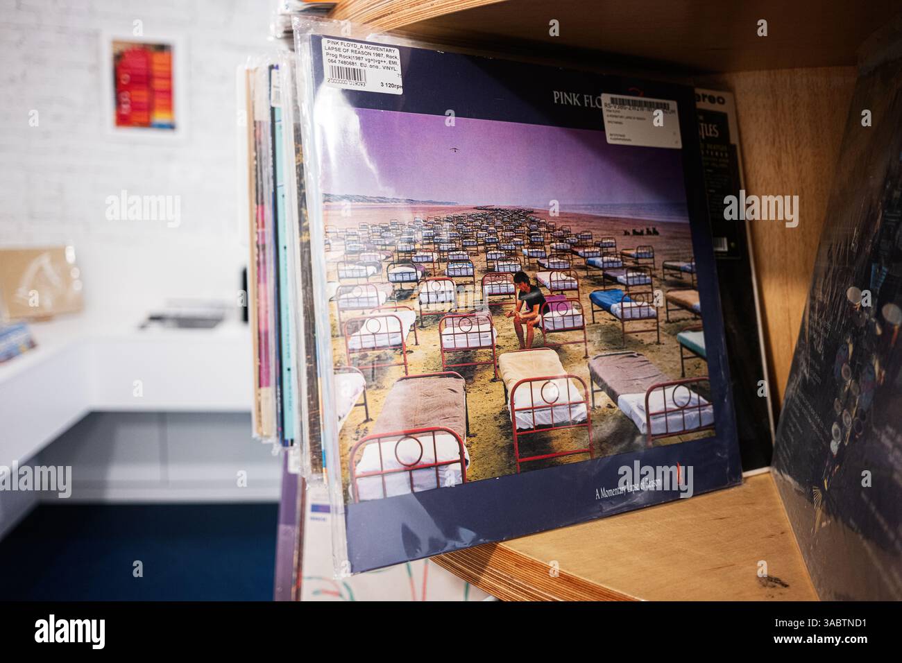 Lviv, Ukraine - April 01, 2025: Vinyl album A Momentary Lapse of Reason ...