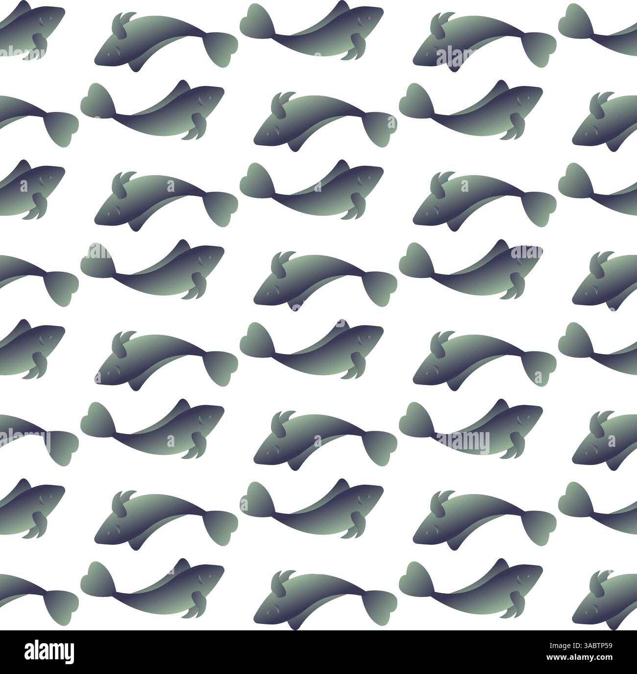 Silvery little fish. Vector illustration. Seamless pattern Stock Vector ...
