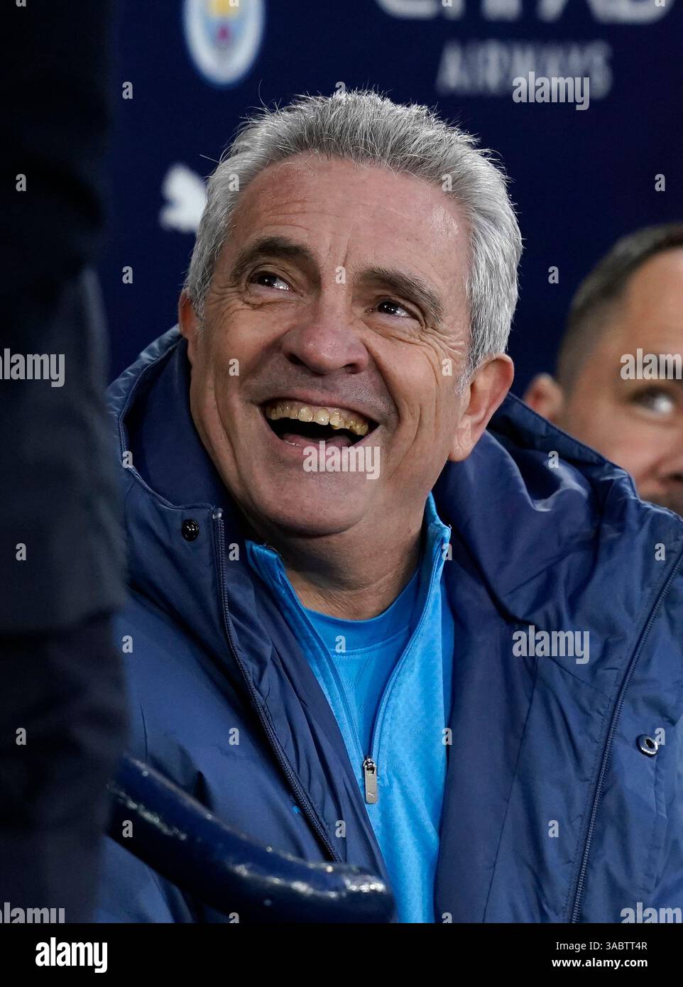 Manchester, UK. 2nd Apr, 2025. Manchester City assistant manager Juanma ...