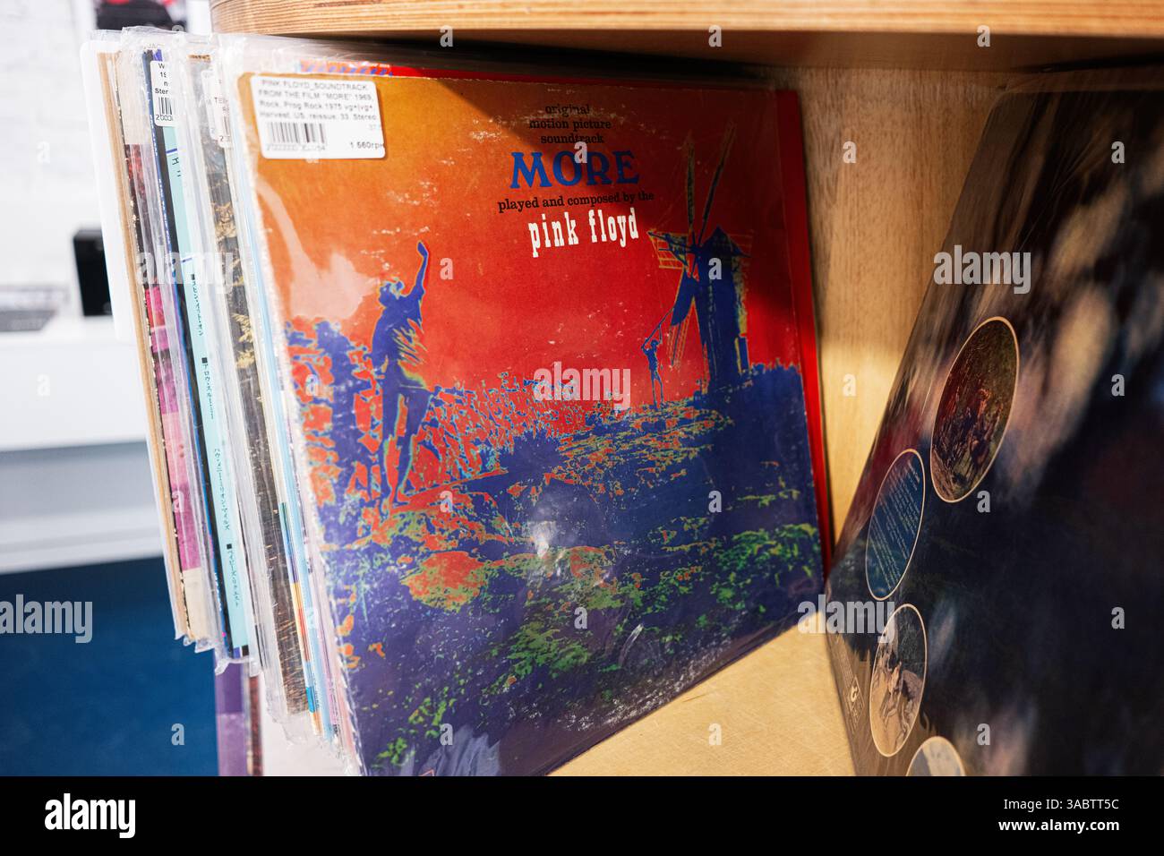 Lviv, Ukraine - April 01, 2025: Vintage vinyl album of Pink Floyd More ...