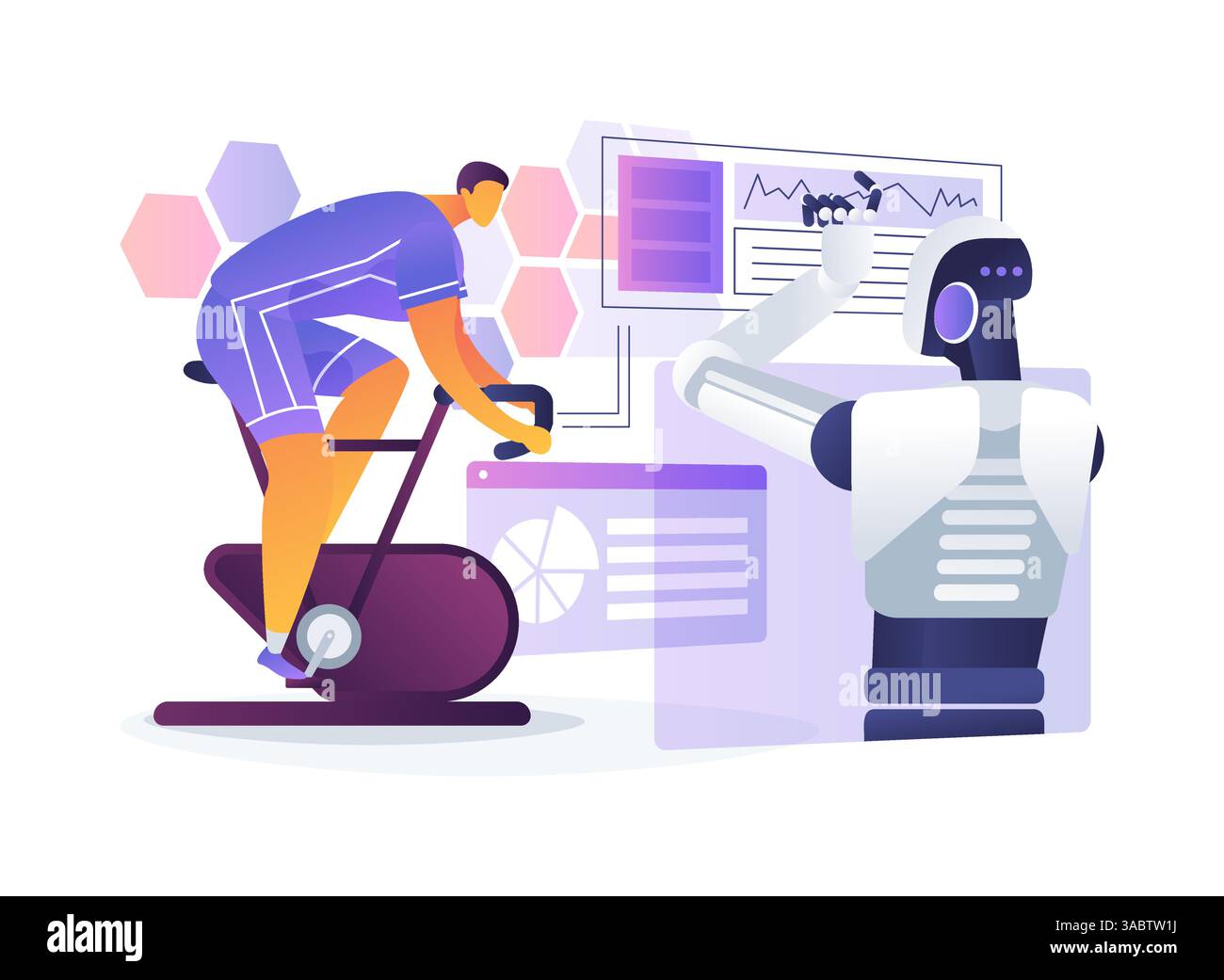 AI-Supported Equipment Design abstract concept vector illustration ...