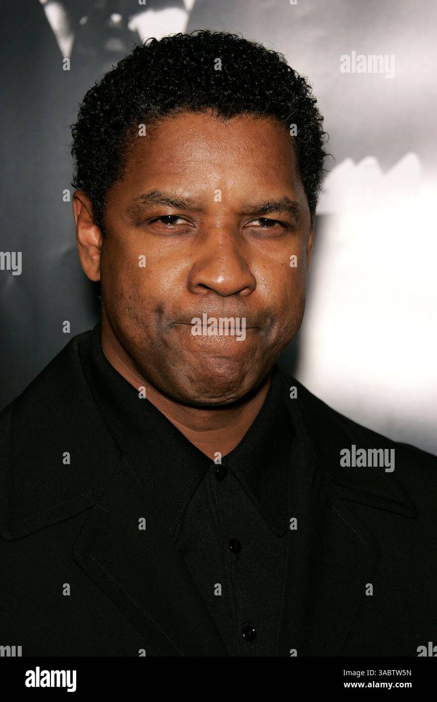 Oct 29, 2007 - Hollywood, California, USA - Actor DENZEL WASHINGTON ...