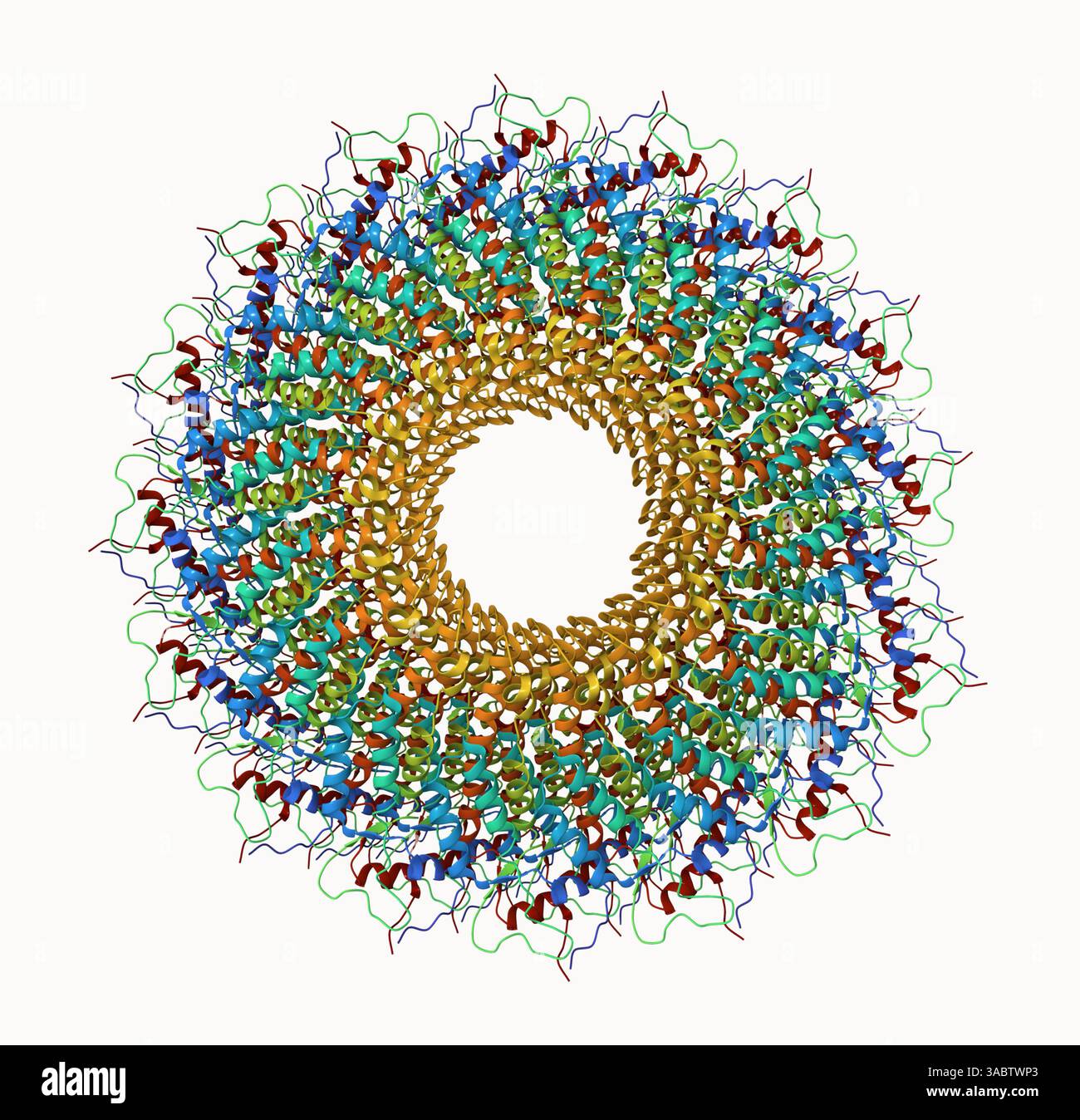 Tobacco Mosaic Virus Protein Structure. STEM Visualization. Visualized ...