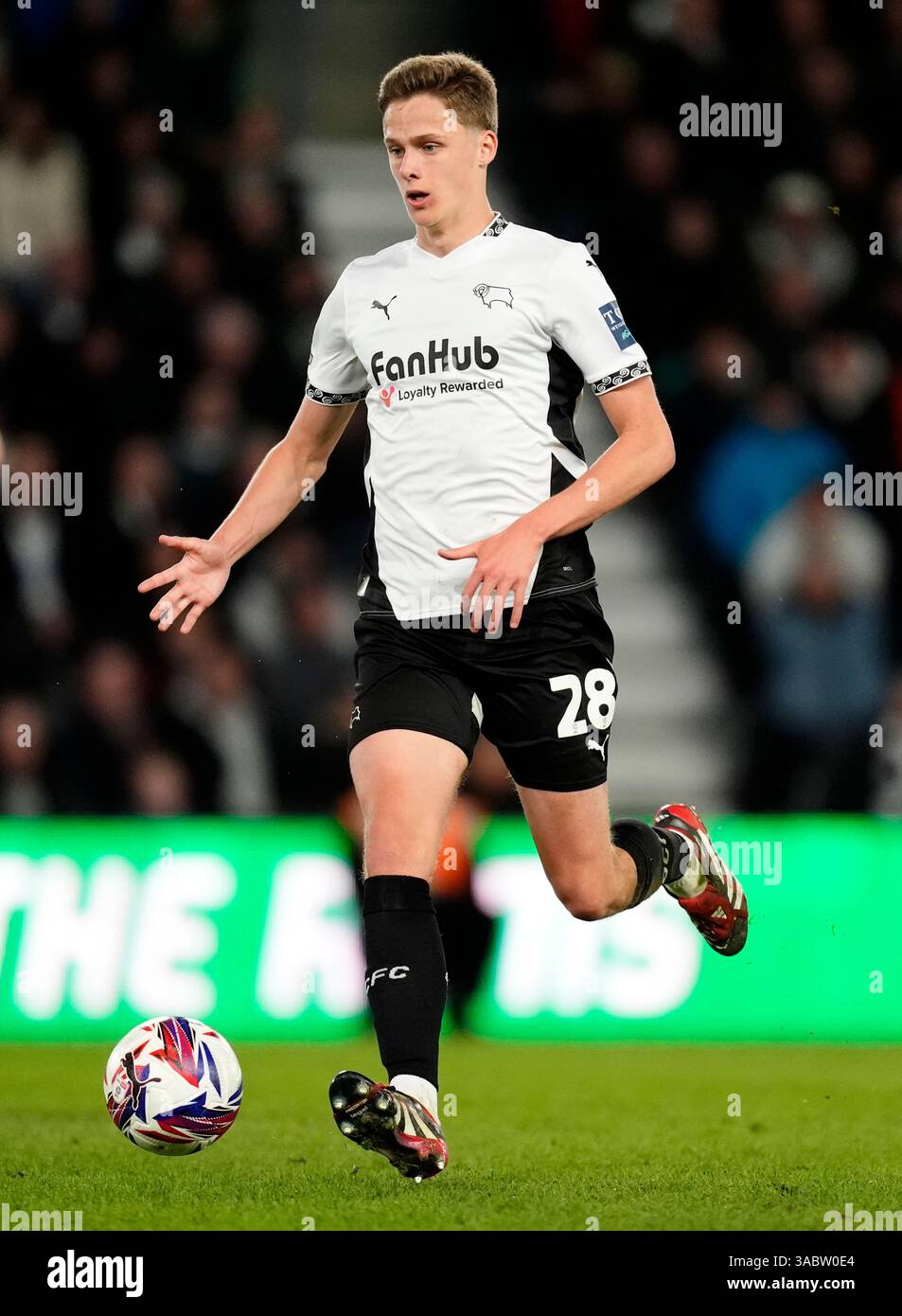 Derby County's Harrison Armstrong during the Sky Bet Championship match ...