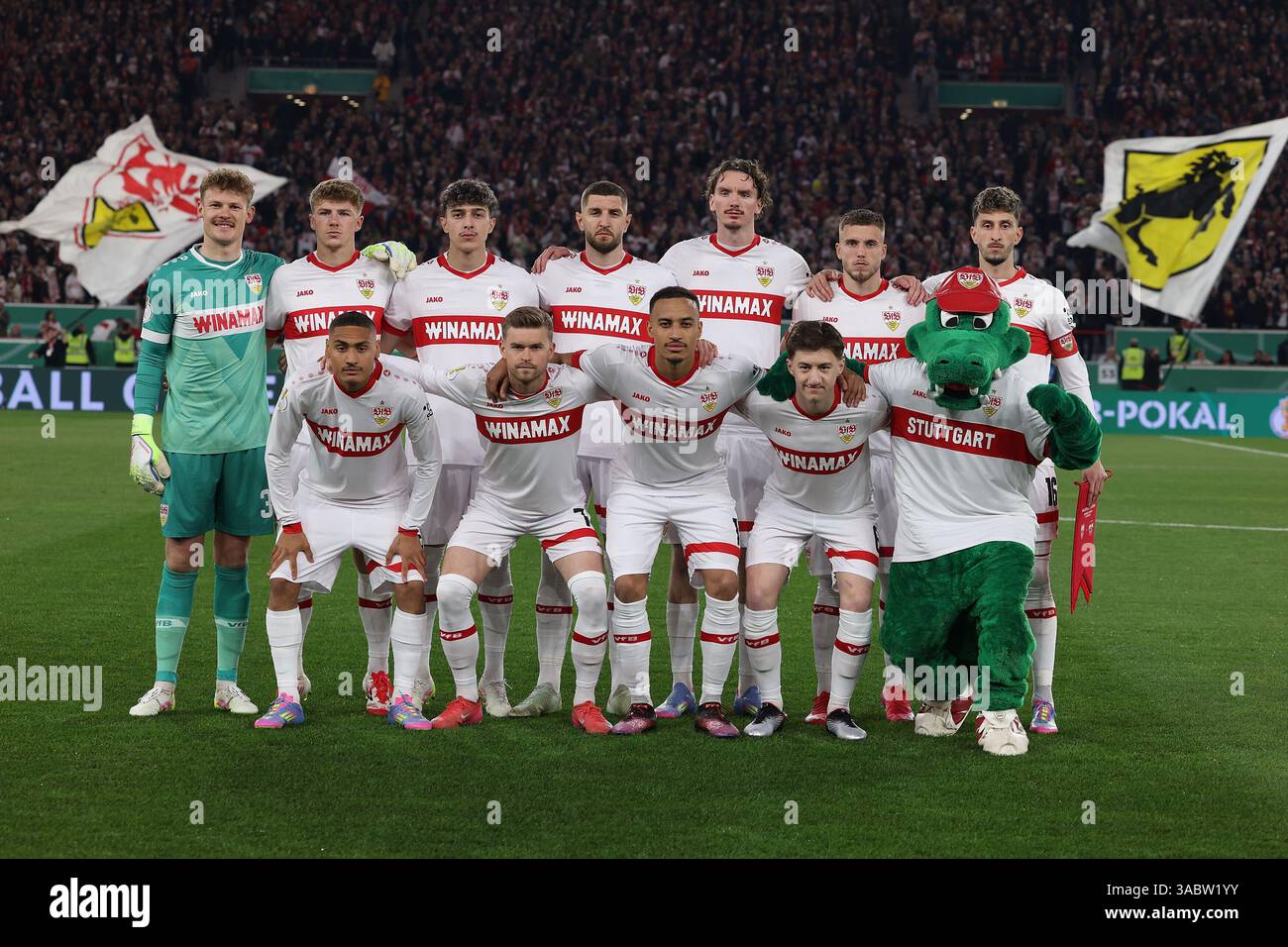 Stuttgart, Deutschland. 02nd Apr, 2025. 2025.04.02 xJAx Fussball DFB Pokal Halbfinale VFB ...