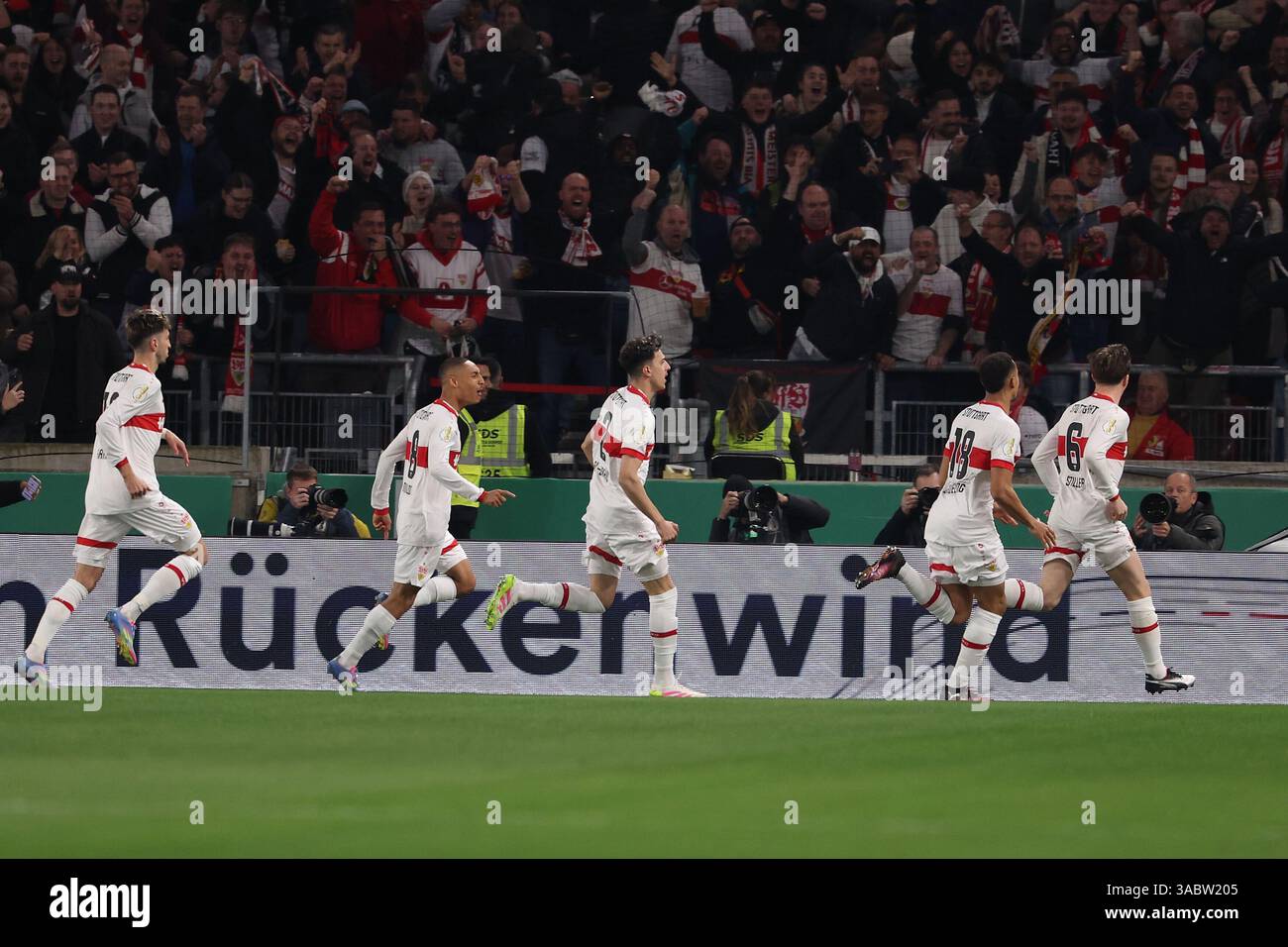 Stuttgart, Deutschland. 02nd Apr, 2025. 2025.04.02 xJAx Fussball DFB Pokal Halbfinale VFB ...