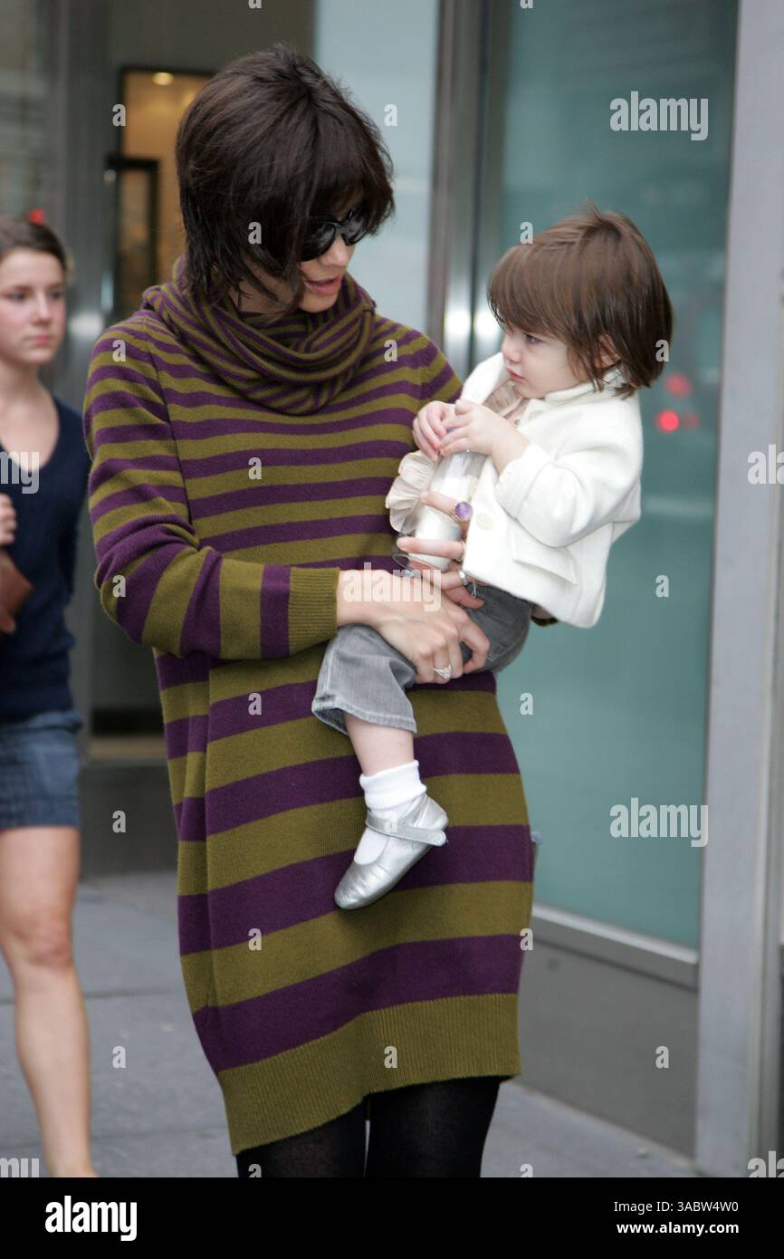 October 19 2007, New York City Actress Katie Holmes took her daughter ...