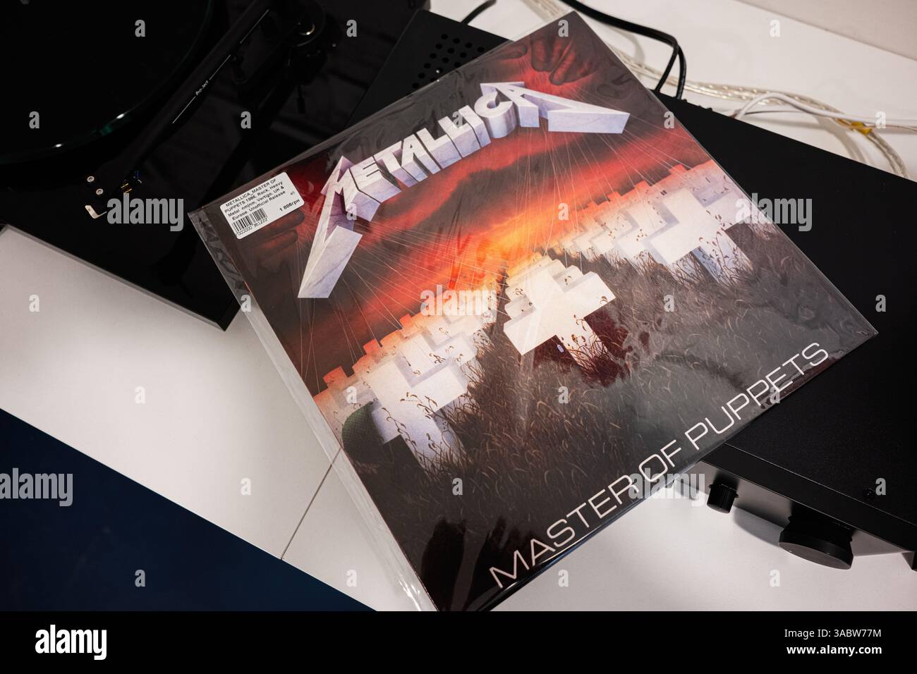 Lviv, Ukraine - April 01, 2025: Metallica Master of Puppets 1986 vinyl ...