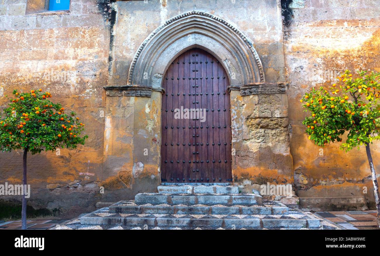 Santa Marina Catholic Church Entrance Gate, Cordoba Spain Old Town ...