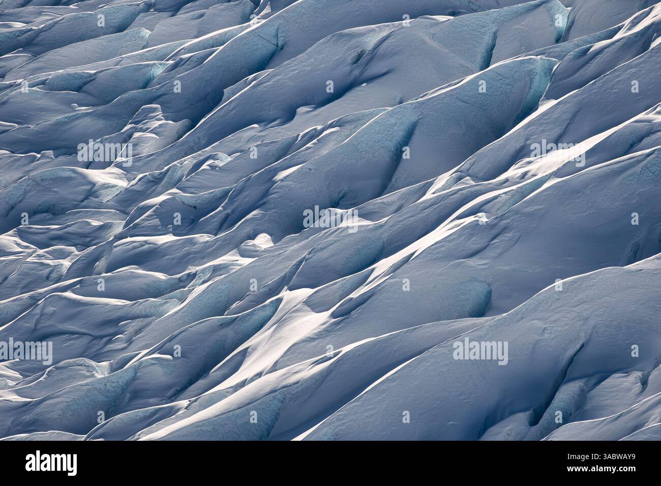 Pressure ridges on Matanuska Glacier in Southcentral Alaska Stock Photo ...