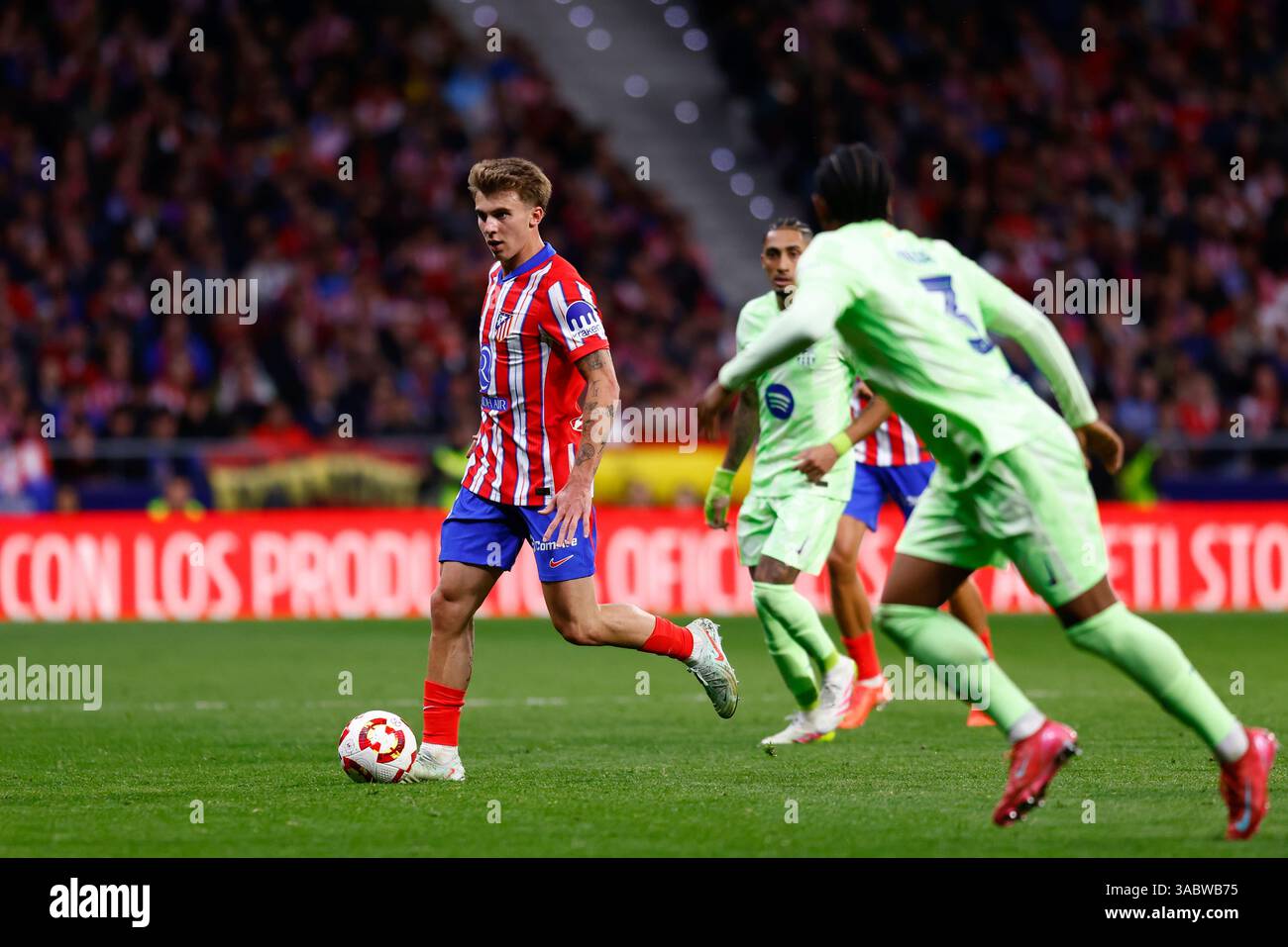 Pablo Barrios of Atletico de Madrid in action during the Spanish Cup ...