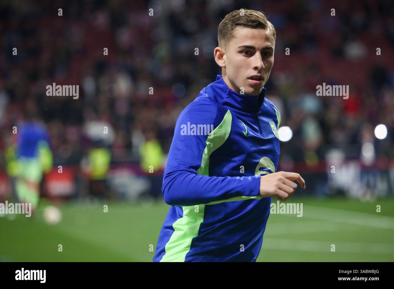 Madrid, Spain, April 2, 2025: FC Barcelona player Fermín López (16 ...