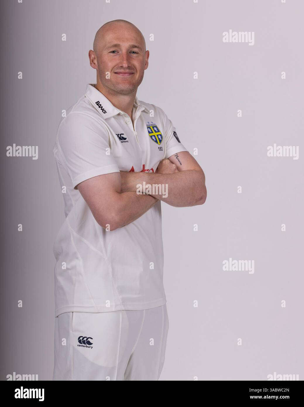 Callum Parkinson of Durham Cricket during the Durham Cricket Media Day ...