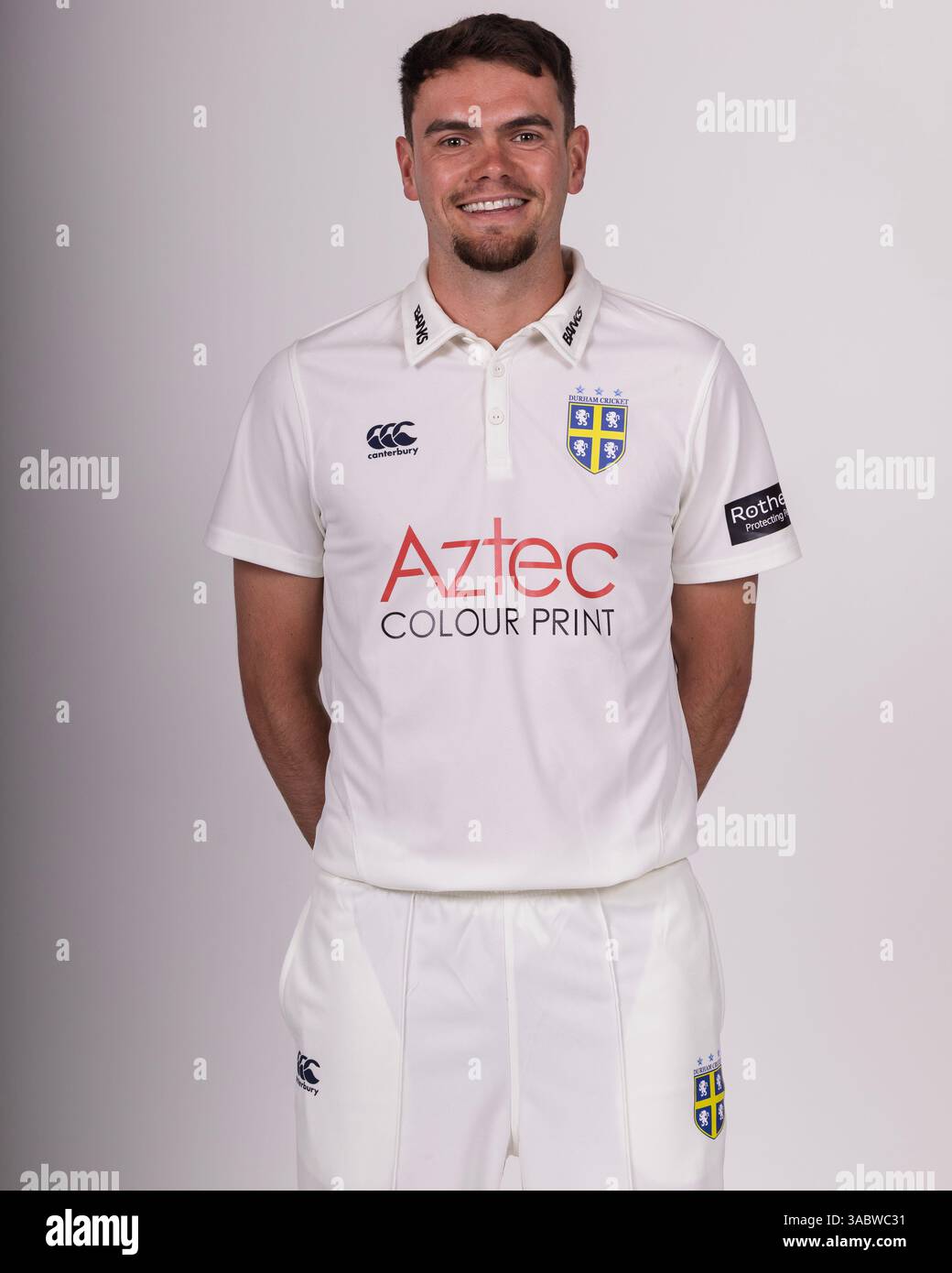 Sam Conners of Durham Cricket during the Durham Cricket Media Day at ...