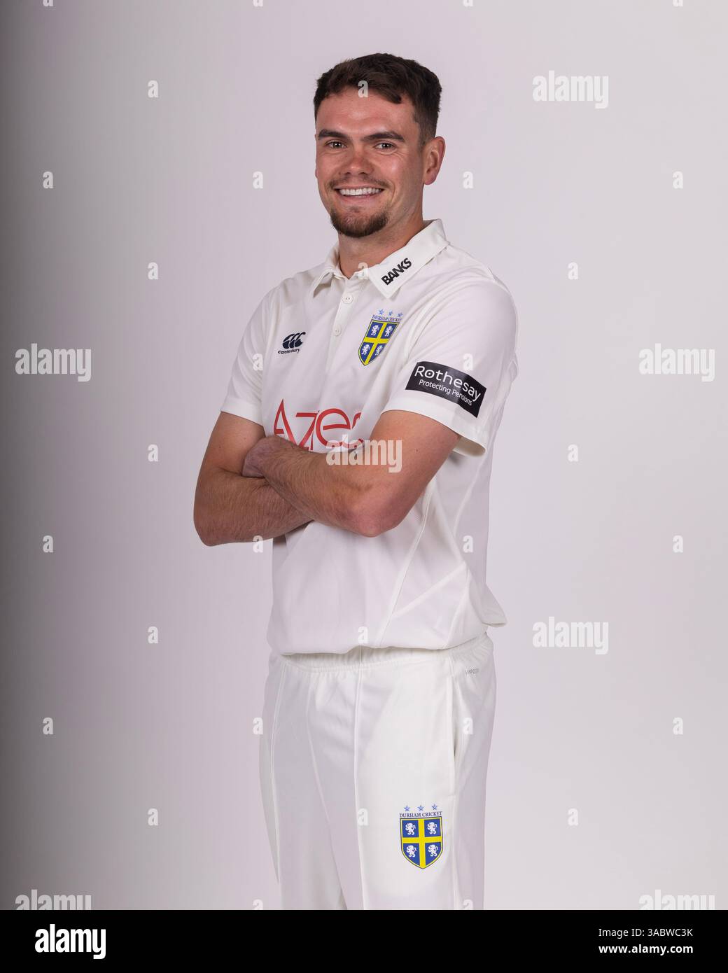 Sam Conners of Durham Cricket during the Durham Cricket Media Day at ...