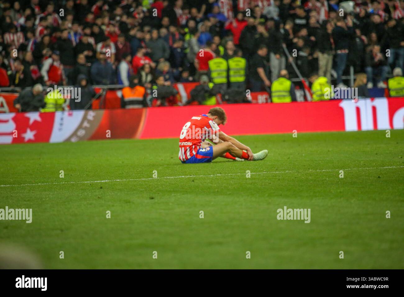 Madrid, Spain, April 2, 2025: Atlético de Madrid's Pablo Barrios (8 ...