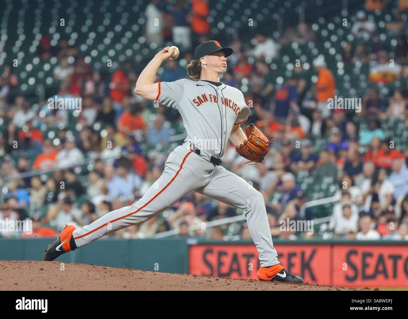 HOUSTON, TX - APRIL 02: San Francisco Giants pitcher Hayden Birdsong ...
