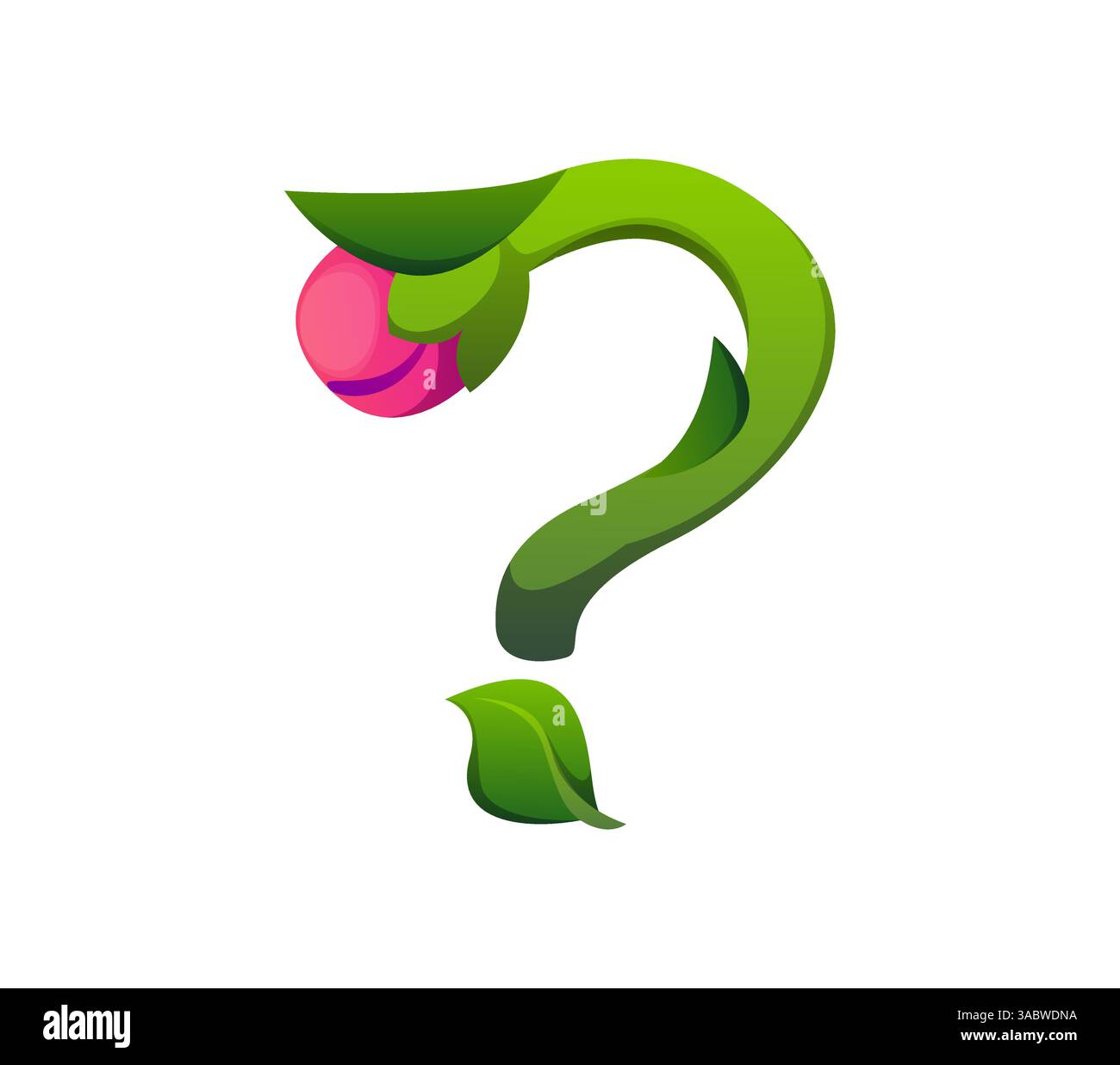 Honey font, flower bud punctuation question mark. Sweet honey harvest ...