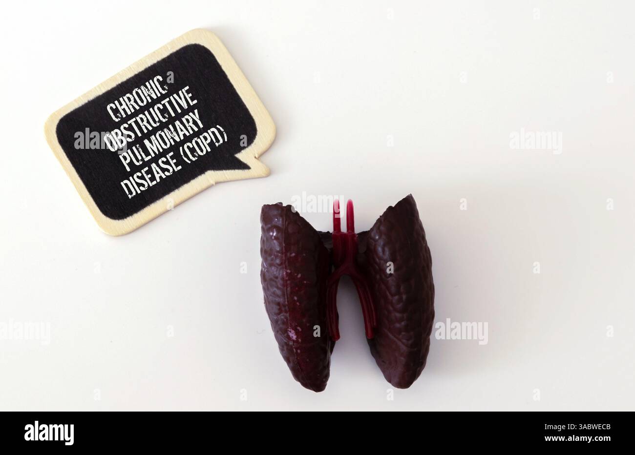 Chronic Obstructive Pulmonary Disease COPD is shown using a text Stock ...