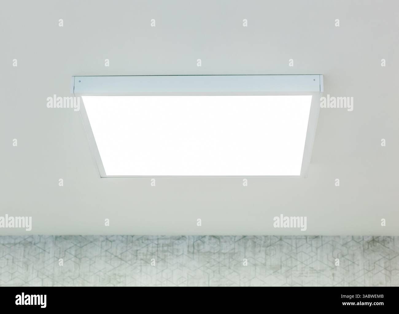 Large, square, led ceiling panel provides bright, even illumination in ...