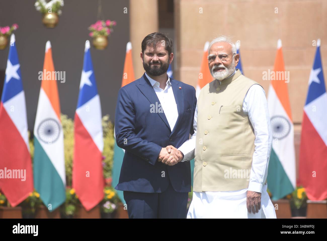 New Delhi, India. 1st Apr, 2025. Indian Prime Minister Narendra Modi ...