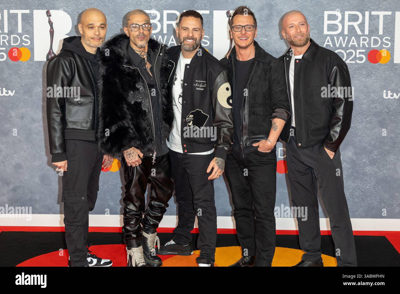 Celebs and guests attend the Brit Awards 2025 at the 02 Arena Featuring ...