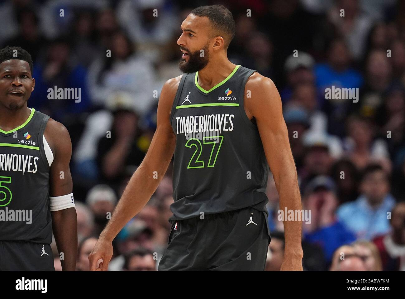 Minnesota Timberwolves center Rudy Gobert (27) in the second half of an NBA basketball game ...