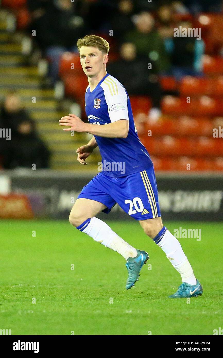 Oakwell Stadium, Barnsley, England - 1st April 2025 Ed Turns (20) of ...