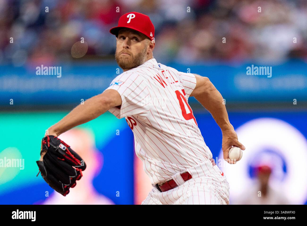 Philadelphia Phillies starting pitcher Zack Wheeler delivers during the ...